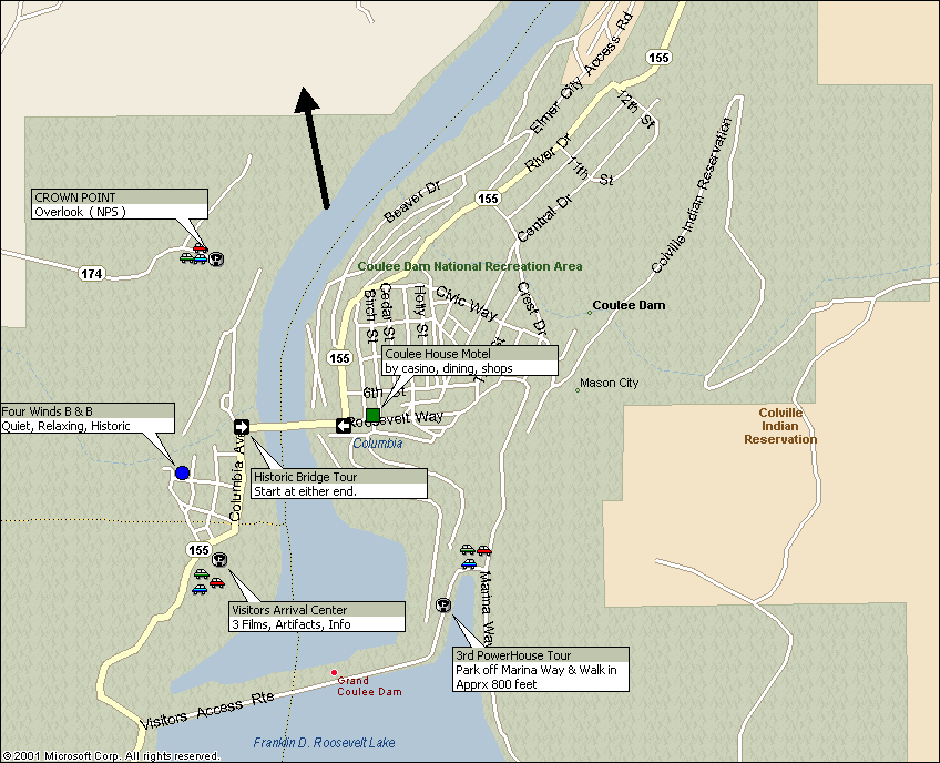 Map Of Coulee Dam at Tasha Hyman blog